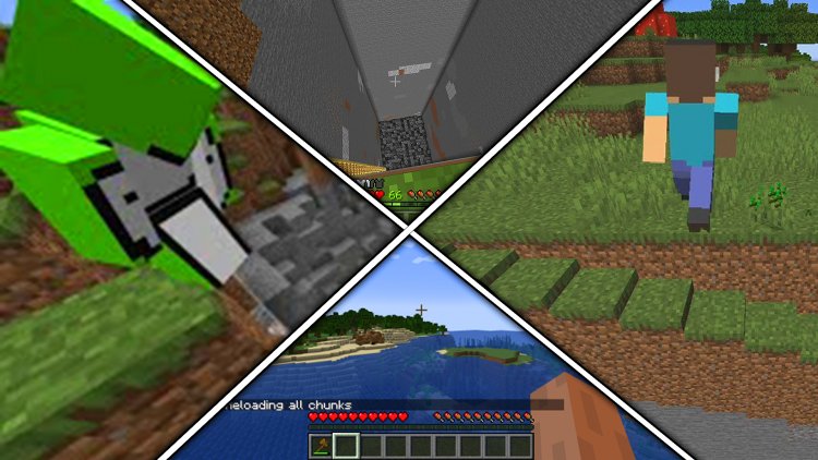 Minecraft But Chunks Delete Every Second Minecraft Modded MCPE 